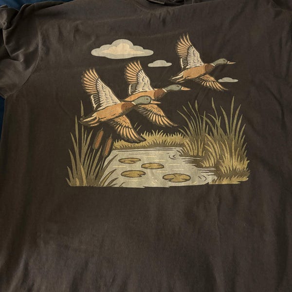 Vintage Duck Graphic Tee for Bird Lover Gift, Retro Wildlife Naturecore ...
