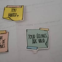 Sticky Note Affirmation Mini Sticker Set | Positivity Stickers - Etsy ...