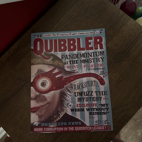Quibbler Magazine Spectrespecs Whimsical Wizard - Etsy