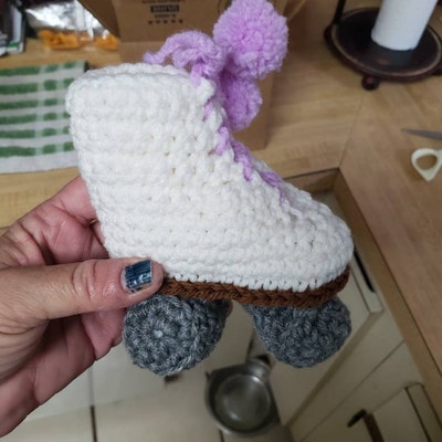 Roller Skate Style Baby Booties Pastel Collection - Etsy