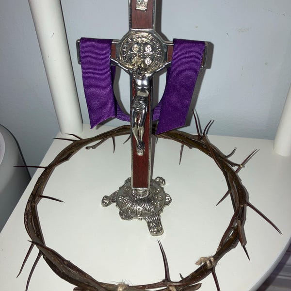 Crown of Thorns 6"-12"wooden Wreath Hawthorn Thornkrone Sharp Thorn ...