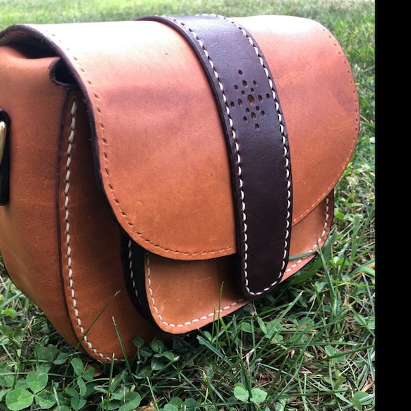 Build Along Leather Saddle Bag Pattern With Instruction/how to Pattern ...