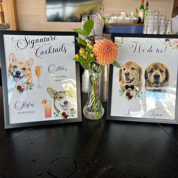 Pet Welcome Sign Wedding, Pet Welcome Sign With Photo, Pet Welcome Sign ...
