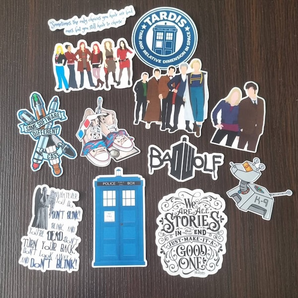 Dr. Who Inspired Sticker Set #1 - Etsy