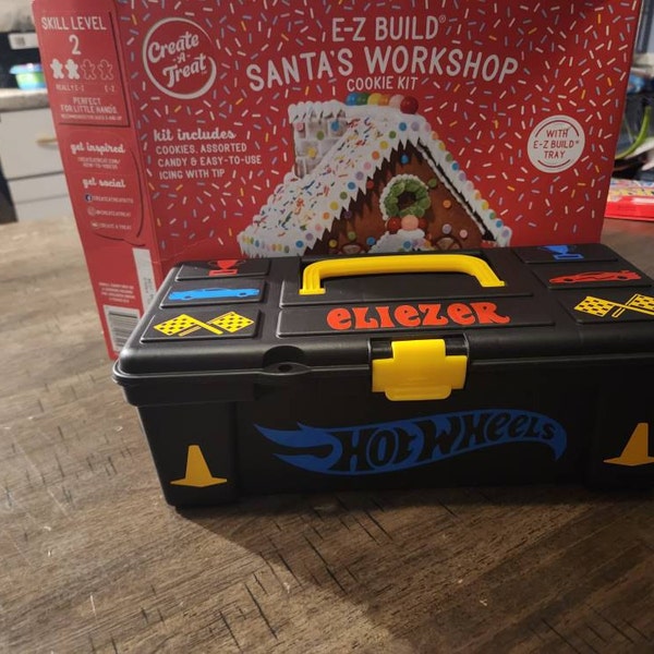 Personalized Tool Box, Car Theme, Personalized Christmas Gift, Birthday ...