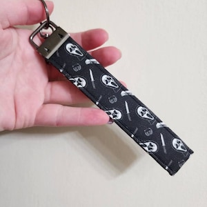 Alt/goth Keychain Wristlet Key Fob Horror Lanyard for Keys Car ...