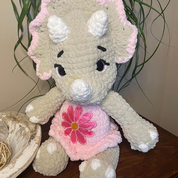 Plush PUPPY With a Cute Crochet Pattern. A Simple Template in PDF ...