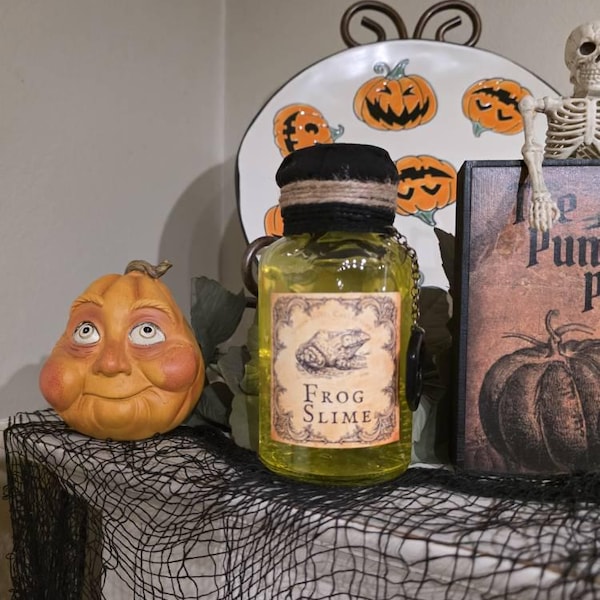 Frog Slime| Magic Potion Bottle| Apothecary Jar| Halloween Prop ...