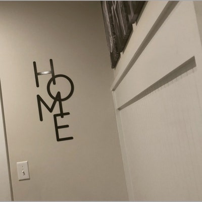 Vertical Home Sign, Metal Home Sign, Entryway Wall Decor , Vertical ...