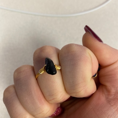 Buy 2 Get 1 Free Raw Gemstone Ring Dainty Ring Stacking Ring Raw ...