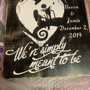 Cute Handmade Wooden Sign With a Smiling Jack Skellington | Etsy