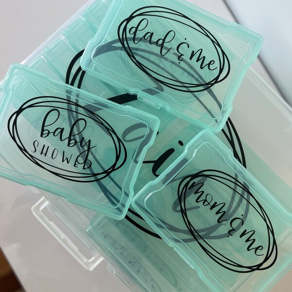 Oval Script - DIGITAL FILES | Photo Box Labels | Memory Box Stickers ...