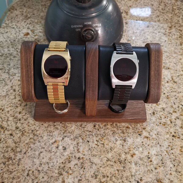 Wood Watch Stand for Men With Tray for Storage Ring and Any Jewelry ...