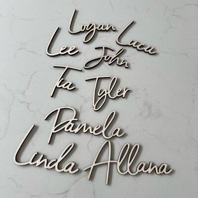 Personalised Place Names Wooden Place Names Unique Wedding Favours ...