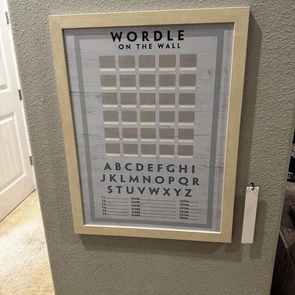Wordle on the Wall™ - Game Fun Family Wordplay, Home Decor - Etsy