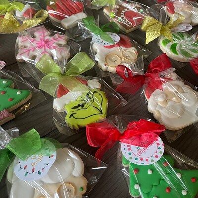 Printable Spring DIY Cookie Kit Instruction Card Peach Piping Bag 3.5 X ...