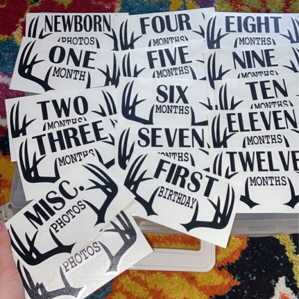 Oval Script - DIGITAL FILES | Photo Box Labels | Memory Box Stickers ...