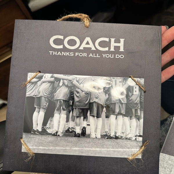 Personalized Coach Photo Frame: Team Signing Gift, Soccer, Football ...