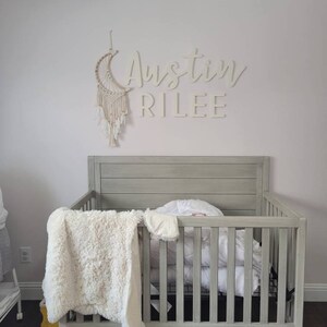 Custom Wood Name Sign for Nursery or Kids Room First & - Etsy