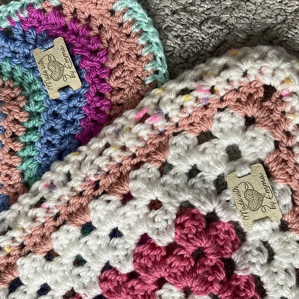 Personalised Set of 50 Cream 28x18mm Faux Leather Labels Rectangle ...