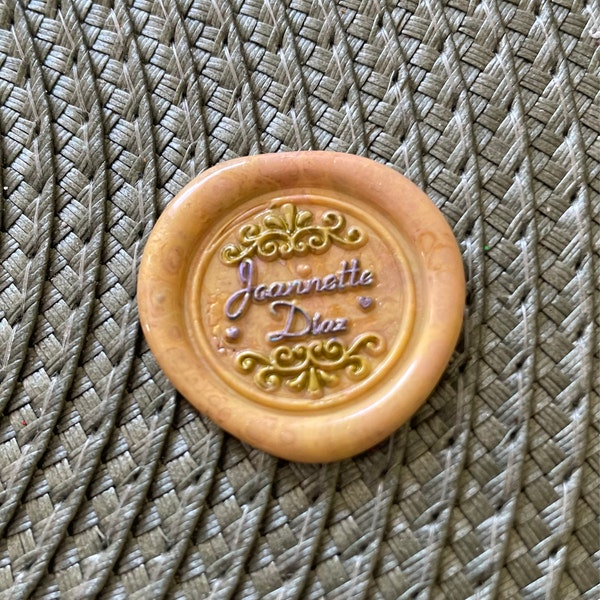 Custom Wax Seal Stamp Kit, 1200pcs Waxbeads Included, Personalised ...