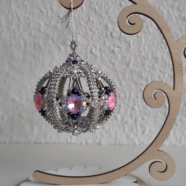 Crystal Snowflake Beading Tutorials – 2 in 1 Tutorial Package – 2 PDF Patterns by Elena ...