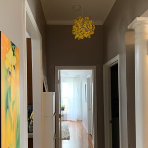 Yellow Flowers Hanging Lights for Hall Bathroom Bedside - Etsy