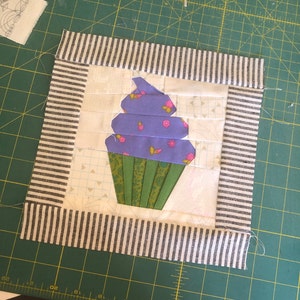 Sweet Cupcake Foundation Paper Pieced (FPP) PDF Quilt Block Pattern - Etsy