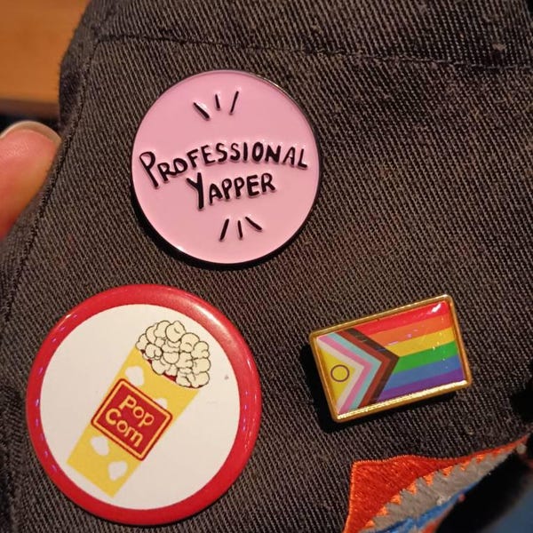 Professional Yapper Enamel Pin Pink Black Speech Language Pathologist ...