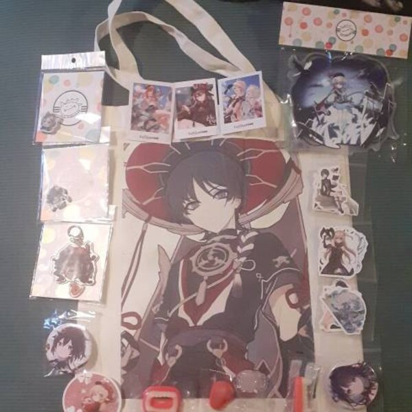 Genshin Impact Advent Calendar Mysterybox Keychain Badge Pin Jewelry ...