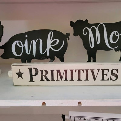 Single Word Blocks Country Shelf Sitter Wood Sign Choose Any 1 Great ...