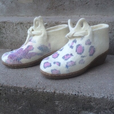 Tutorial Felt Wool Clogs Pattern Instant Download Pdf and Video Woolen ...