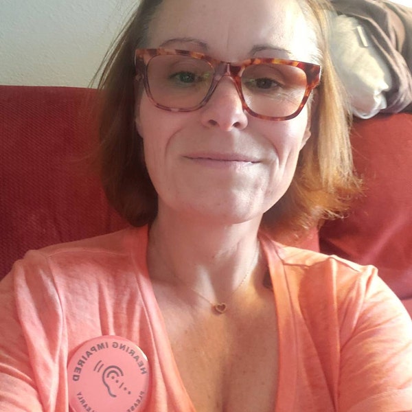 Visually Impaired Pinback Button Pin, Disability Awareness Badge, I'm ...