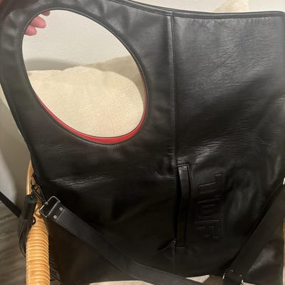 Oversized Clutch Purse Black Leather Handbags For Women Fold Over