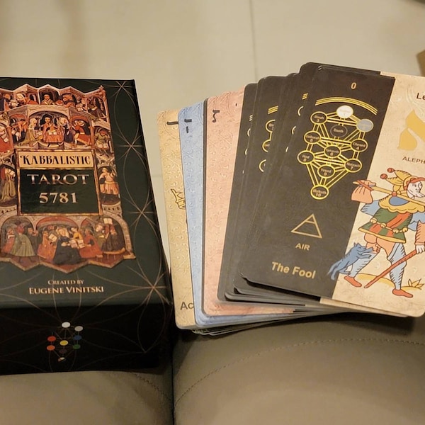 Kabbalistic Tarot 5781 Deck, Unique Illustrated Occult Cards for Tarot ...