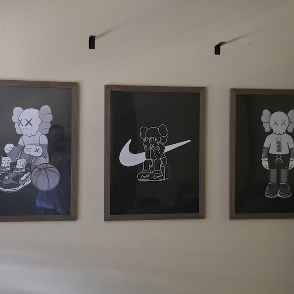 Kaws Poster Set of 3, Printables Minimalist Hypebeast Kaws Figure ...
