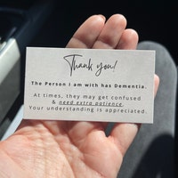 Dementia Companion Card - Etsy