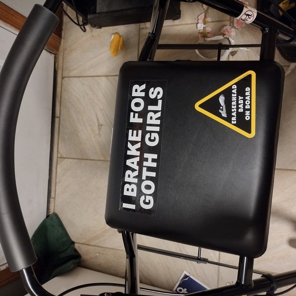 Funny "i Brake for Goth Girls" Window Decal BUMPER STICKER Gothic ...