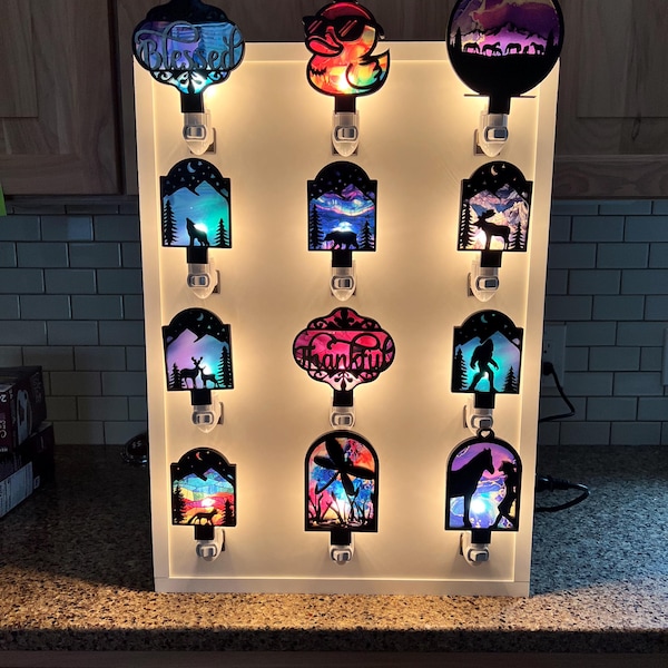 Night Light Display Board for Retail, Vendors, Craft Shows, 12 Outlet ...