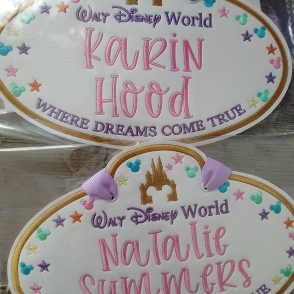 Disney Castle Inspired Stroller Tag, Wheelchair Tag, Scooter Tag ...