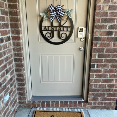 Autism Awareness Door Wreath Autism Mom Front Door Wreath Puzzle Wreath ...