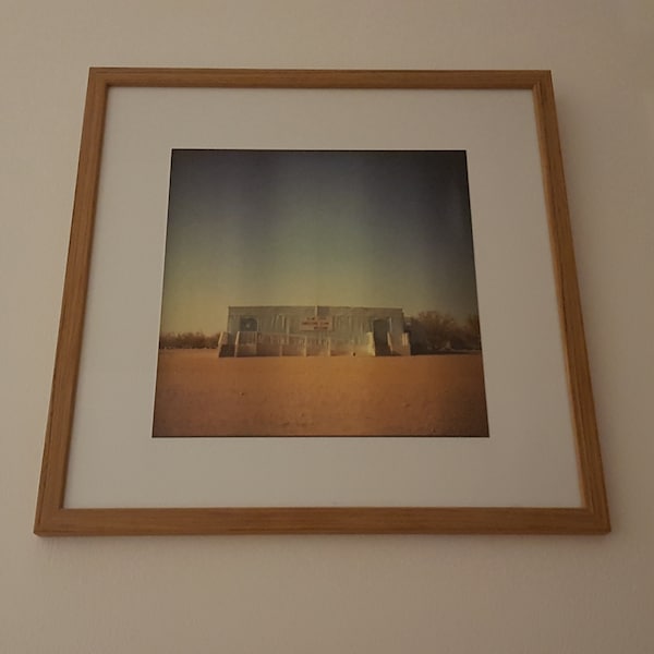 Traffic Sign on Empty Landscape in Spain With Bull Analogue Photography ...