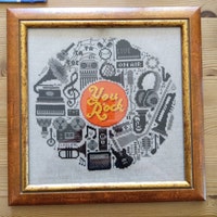 You Rock!- Cross Stitch Pattern (digital Format - PDF) - Etsy Canada