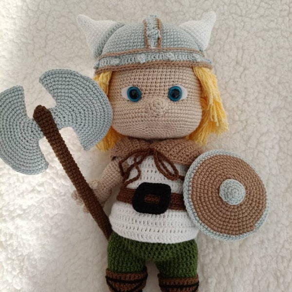 Tommy the Little Viking - CROCHET Viking Pattern - Etsy