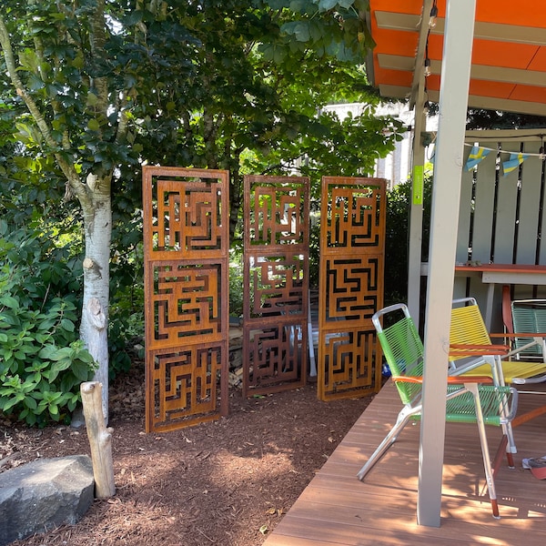 Privacy Screens, Large Metal Panels, Privacy Fence or Outdoor Privacy ...