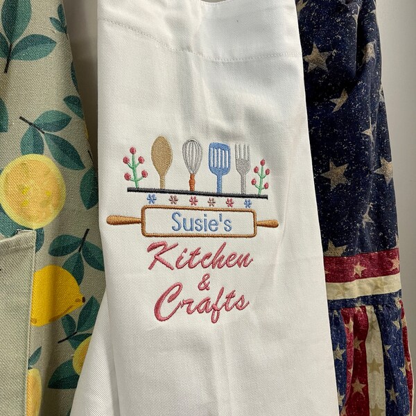 Kitchen Utensils Embroidery Design: Baking Tools Split Design (instant ...