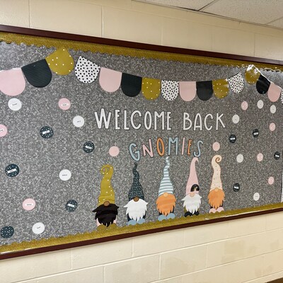 Retro Gnomies Gnome Back to School Bulletin Board - Etsy
