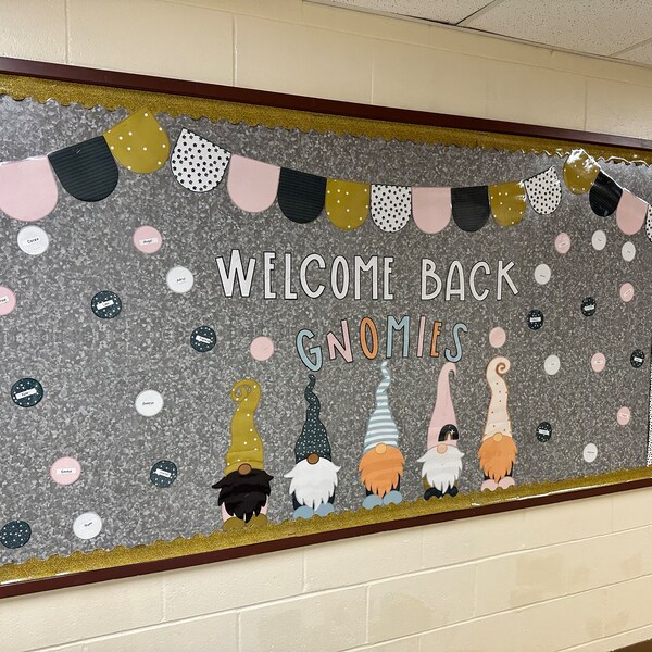 Retro Gnomies - Gnome - Back to School Bulletin Board - Etsy