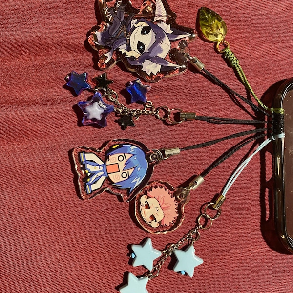 Identity V Hunter Phone Charms | Idv 2” Double-sided Glitter Epoxy Mini ...