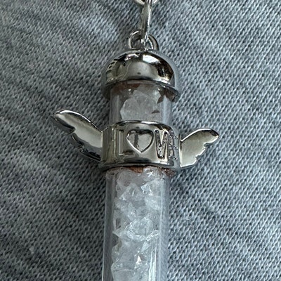 Archangel Chamuel Love Wing Guardian Angel Crystal Pendant ...
